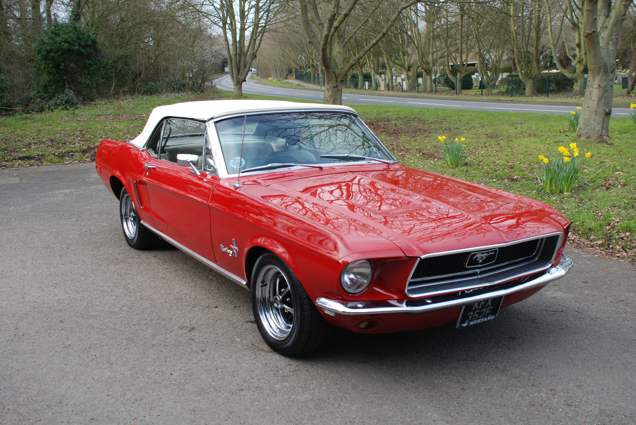 SOLD: "Sally" 1968 Red Ford Mustang V8 Auto Convertible - Oakwood Classics