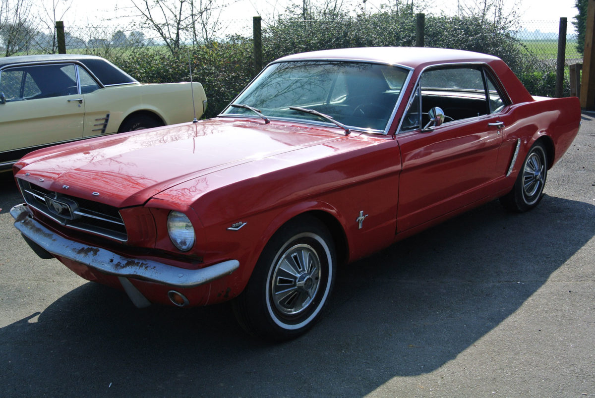 SOLD: 1965 Red Ford Mustang V8 Manual PROJECT - Oakwood Classics