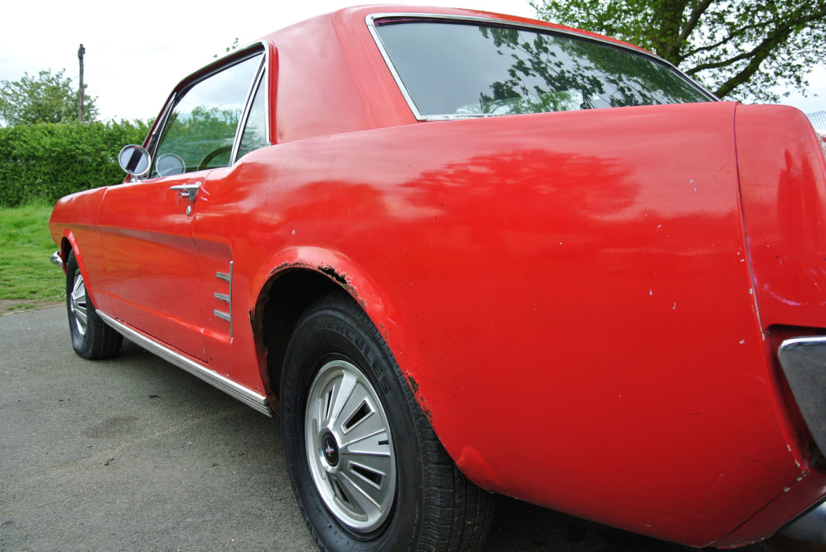 SOLD: 1966 Red Ford Mustang V8 Auto Coupe PROJECT - Oakwood Classics