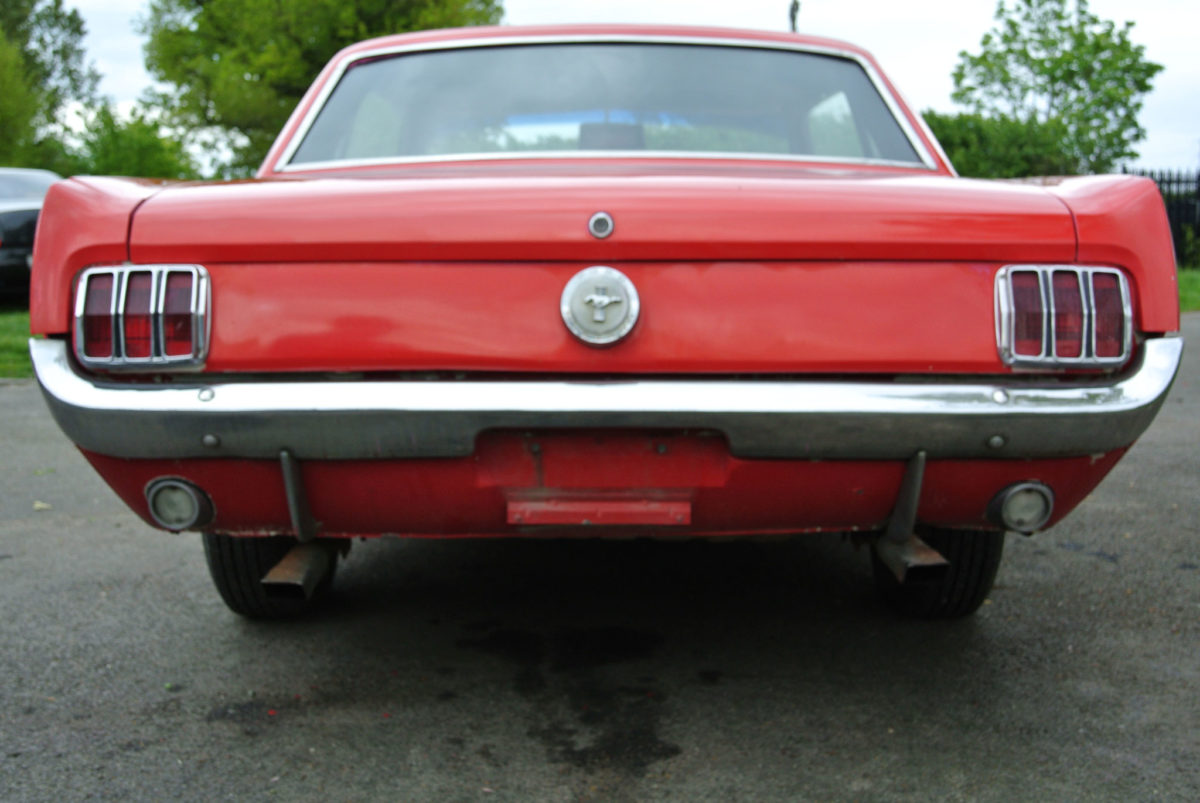 SOLD: 1966 Red Ford Mustang V8 Auto Coupe PROJECT - Oakwood Classics