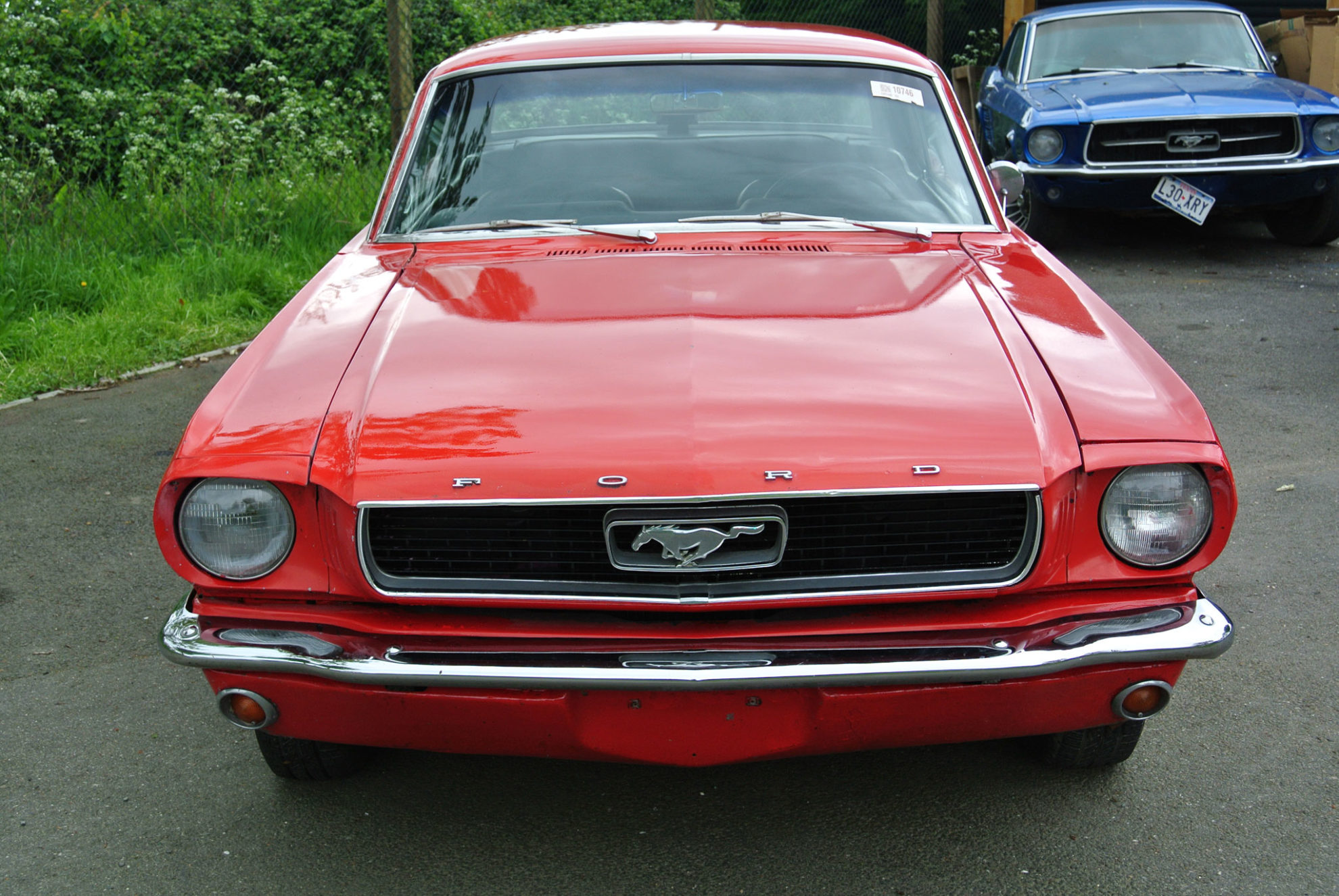 SOLD: 1966 Red Ford Mustang V8 Auto Coupe PROJECT - Oakwood Classics