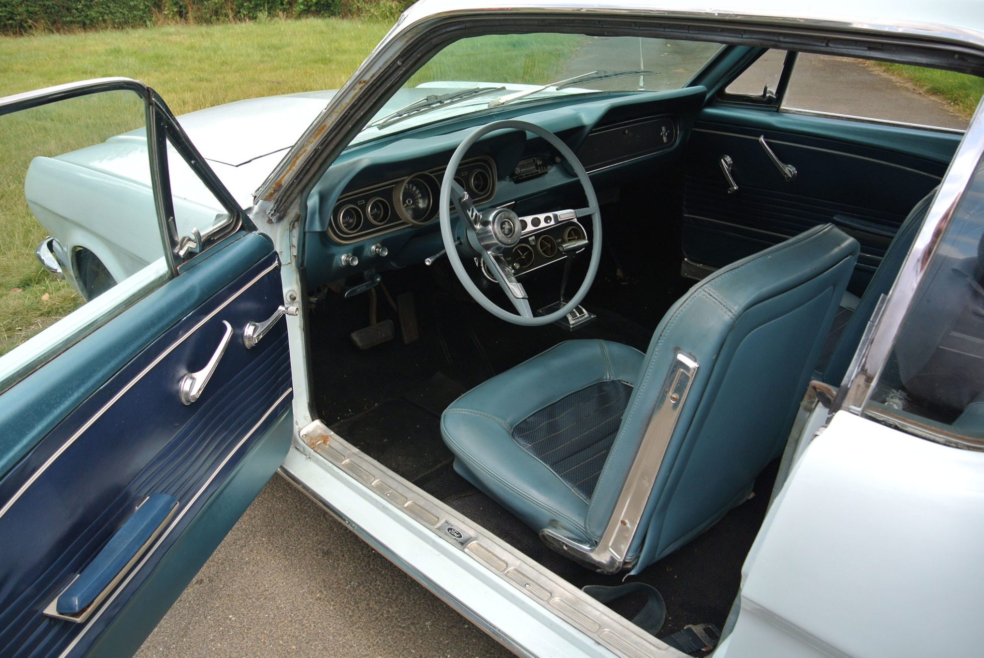 SOLD: 1966 Arcadian Blue Ford Mustang V8 Auto Coupe PROJECT - Oakwood ...