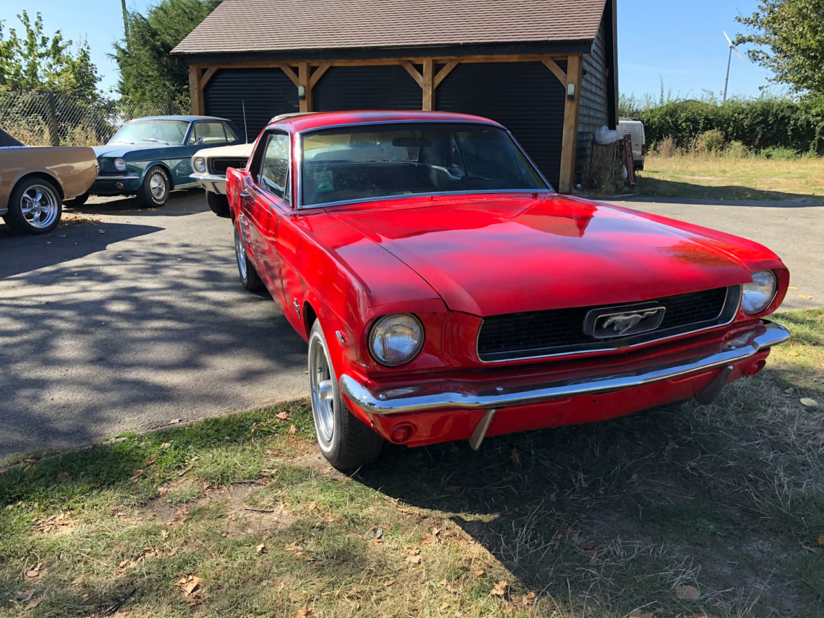 SOLD: 1966 Red Ford Mustang V8 Auto PROJECT - Oakwood Classics