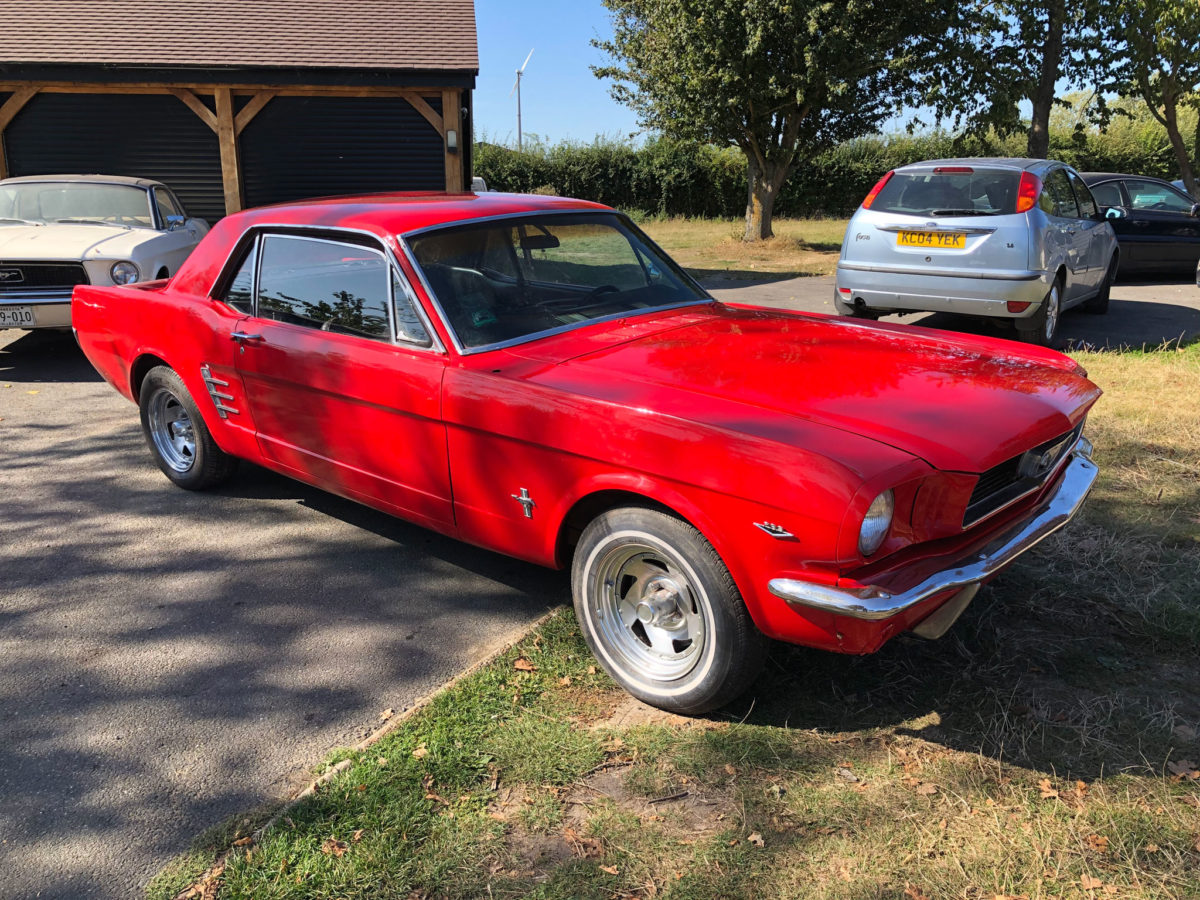 SOLD: 1966 Red Ford Mustang V8 Auto PROJECT - Oakwood Classics
