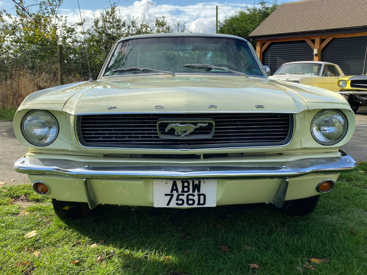 SOLD: 1966 V8 Auto Ford Mustang Springtime Yellow PROJECT - Oakwood ...