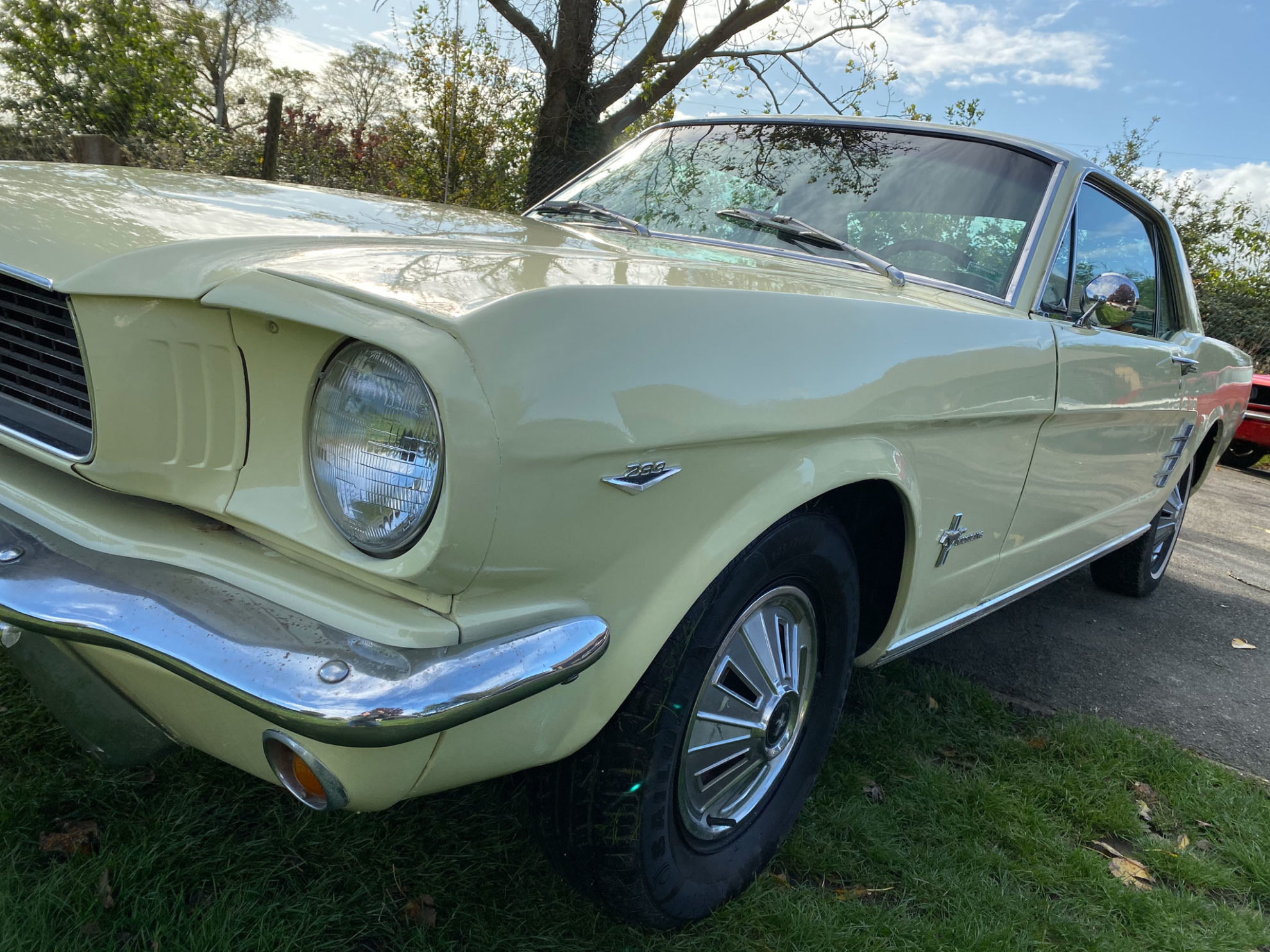SOLD: 1966 V8 Auto Ford Mustang Springtime Yellow PROJECT - Oakwood ...