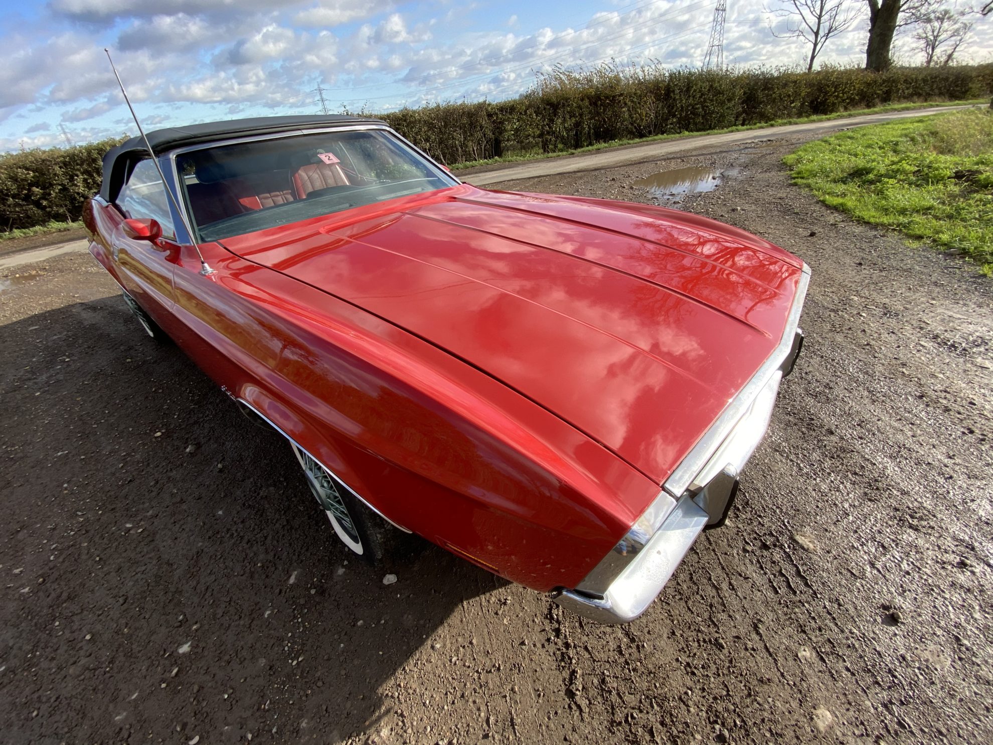 1972 Ford Mustang Convertible Red Auto V8 PROJECT - Oakwood Classics