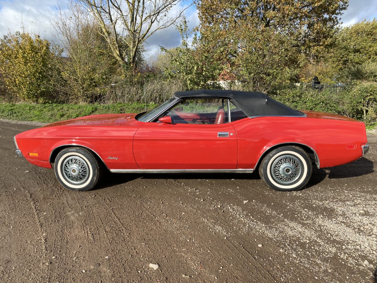 1972 Ford Mustang Convertible Red Auto V8 PROJECT - Oakwood Classics