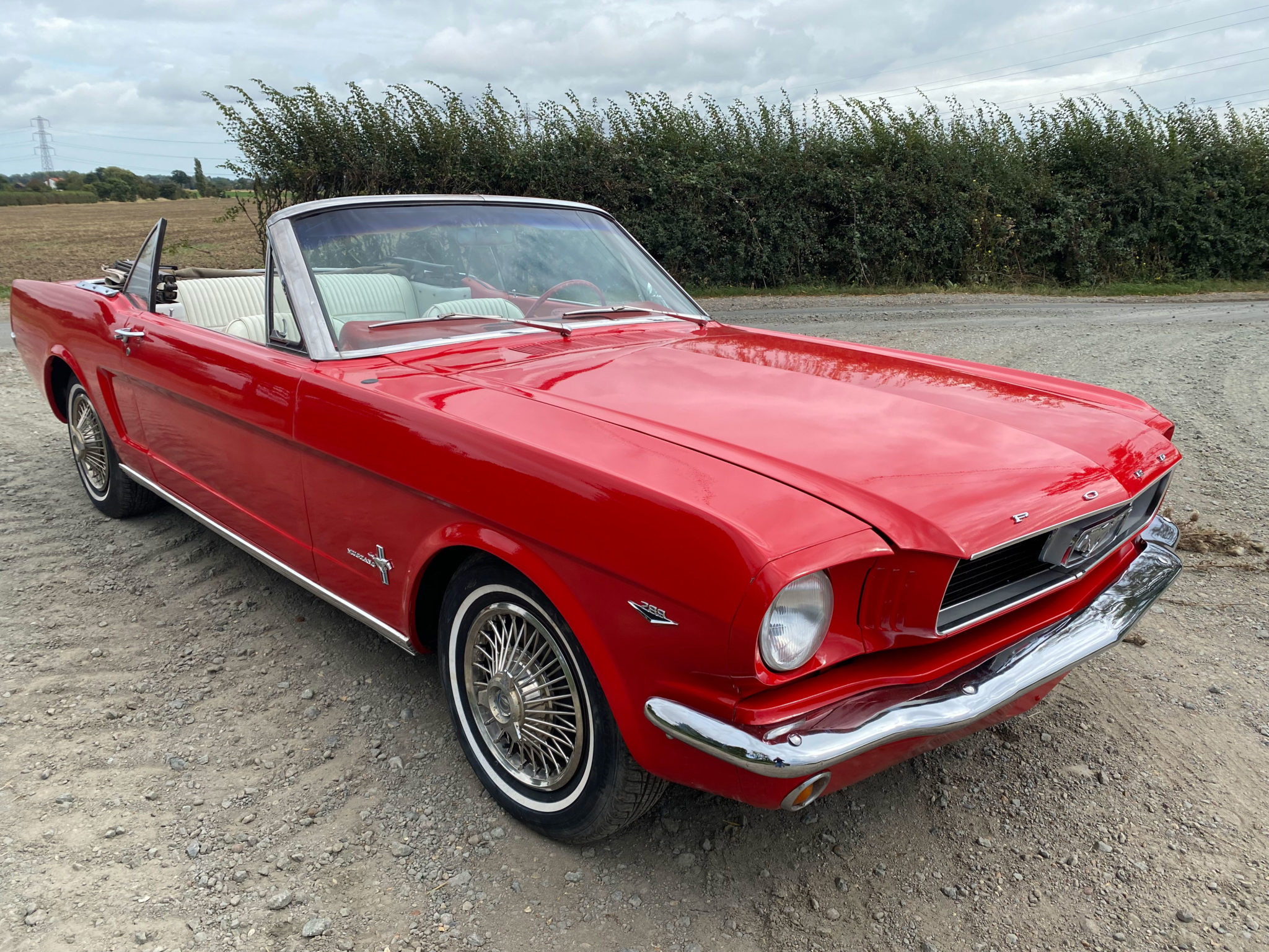 1966 Red Ford Mustang V8 Convertible Auto PROJECT - Oakwood Classics